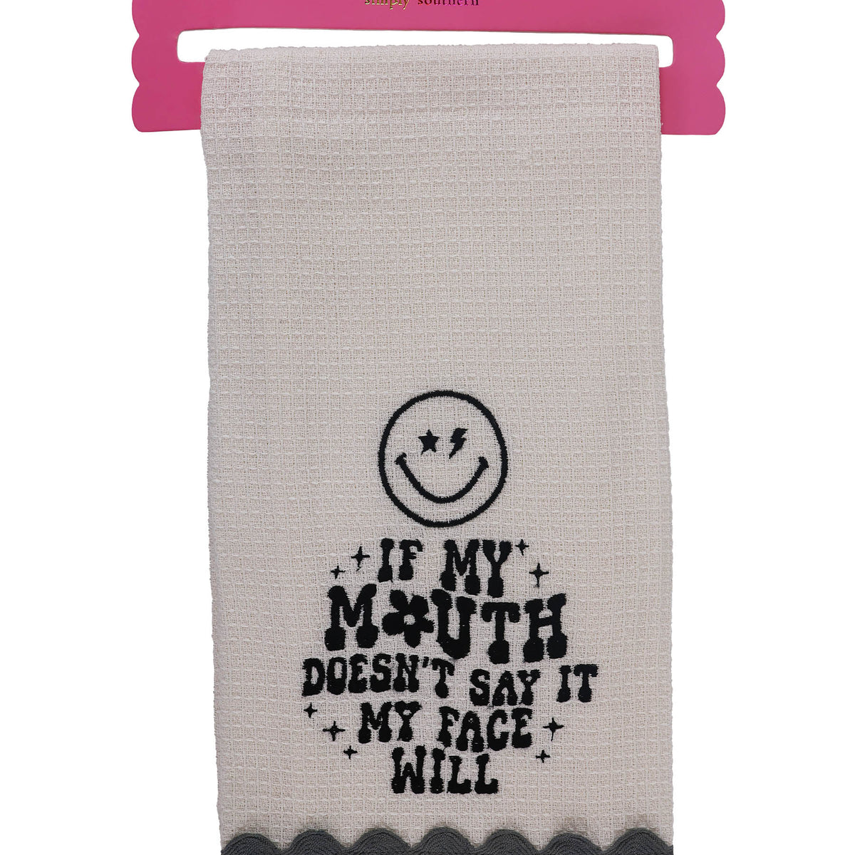 Simply Southern Smiley Kitchen Tea Towel – Expressive Charm for Your C ...