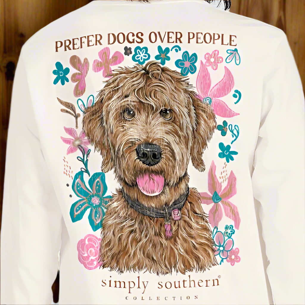 Simply Southern Dog People Long Sleeve Graphic T-Shirt (Retired ...
