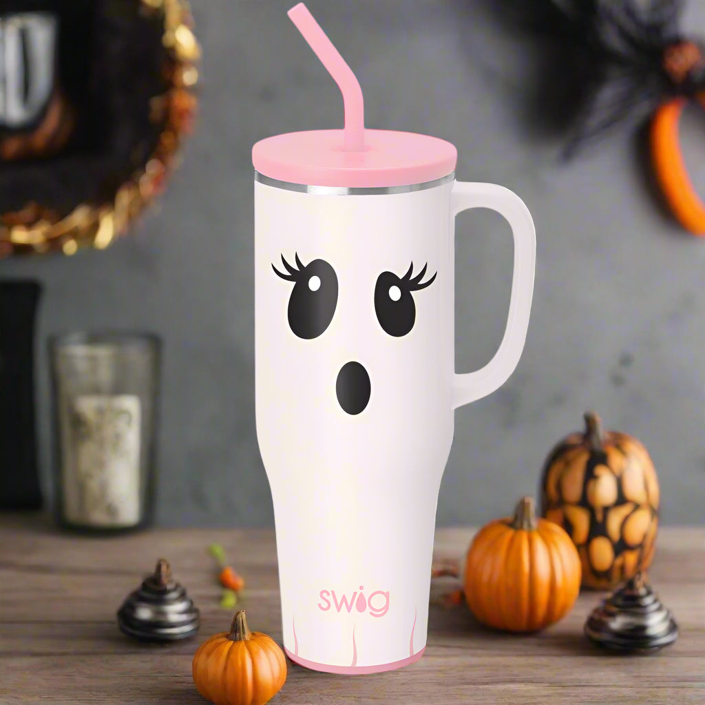 SWIG 40oz Mega Mug Boo Crew Ghost Tumbler With Straw and Lid – Turnmeyers