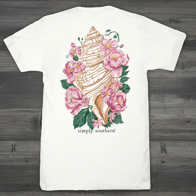 Simply Southern Floral Conch Shell Short Sleeve T-Shirt – Turnmeyers
