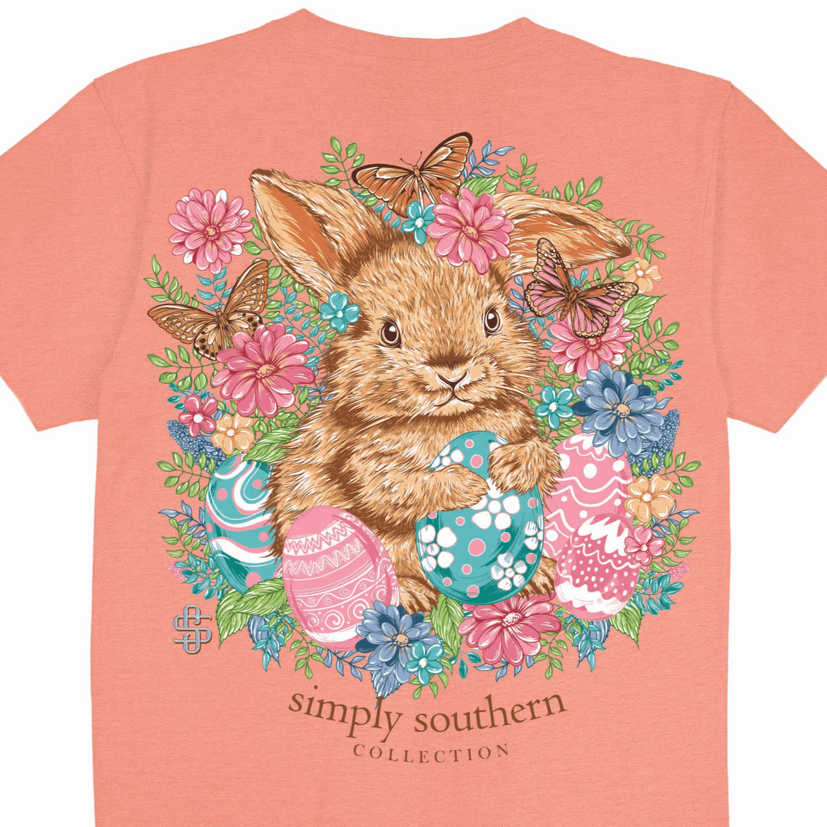 Simply Southern Easter T-Shirt Women’s Bunny Graphic Short Sleeve ...