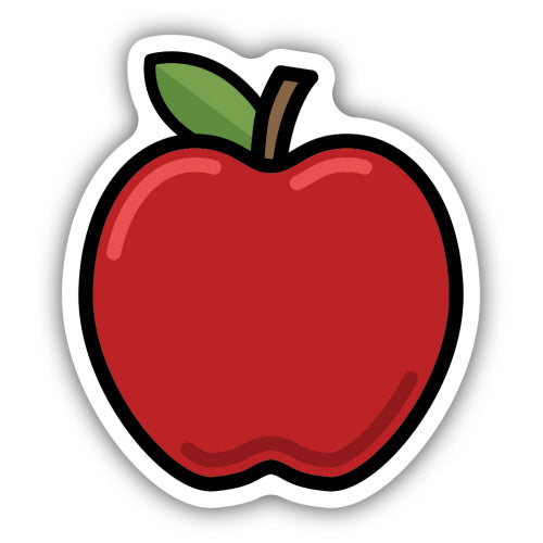Red Apple Waterproof High Quality Vinyl Sticker – Turnmeyers
