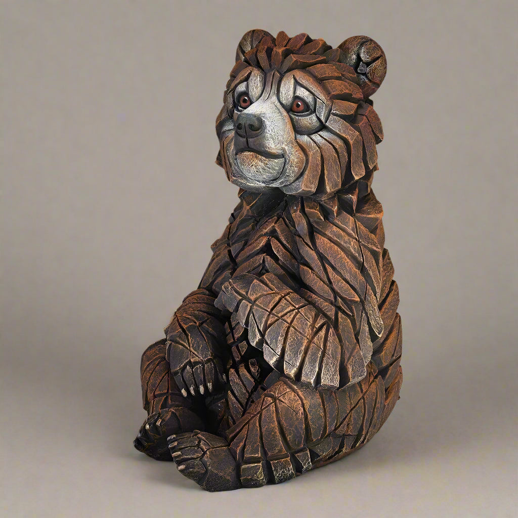 Edge Sculptures Bear Cub Statue by Matt Buckley – Turnmeyers
